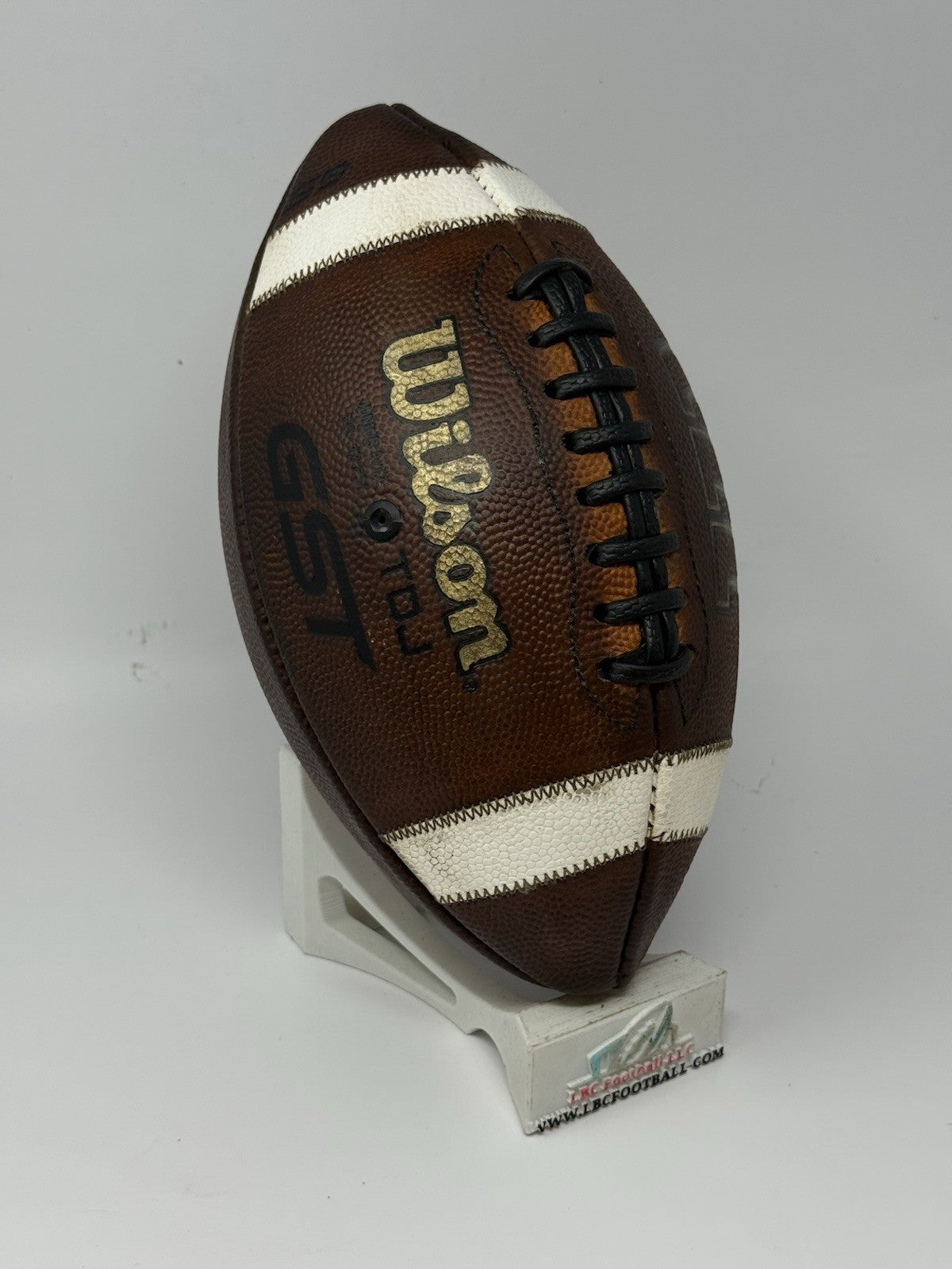 Wilson GST TDJ Junior Size Age 9-12 Leather Football Game Prepped New ...