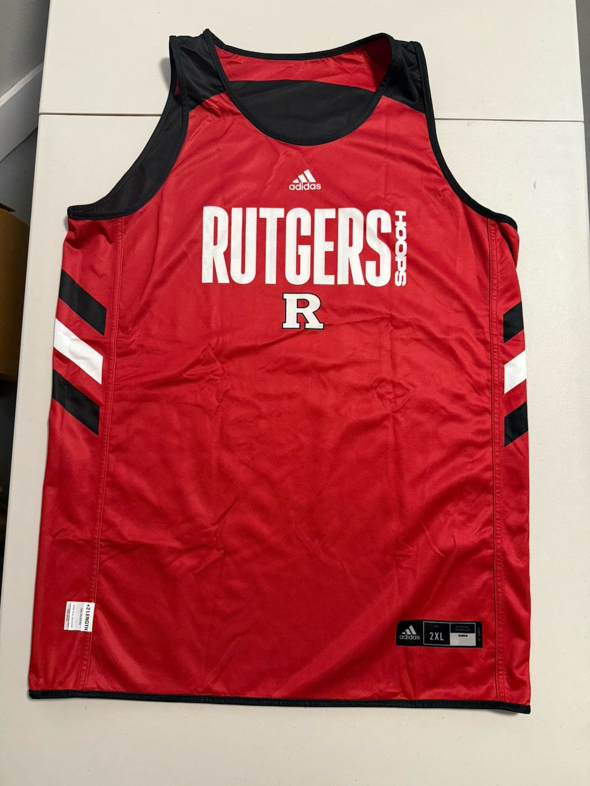 Rutgers Scarlet Knights Team Issued Adidas Mens Practice Basketball Je ...