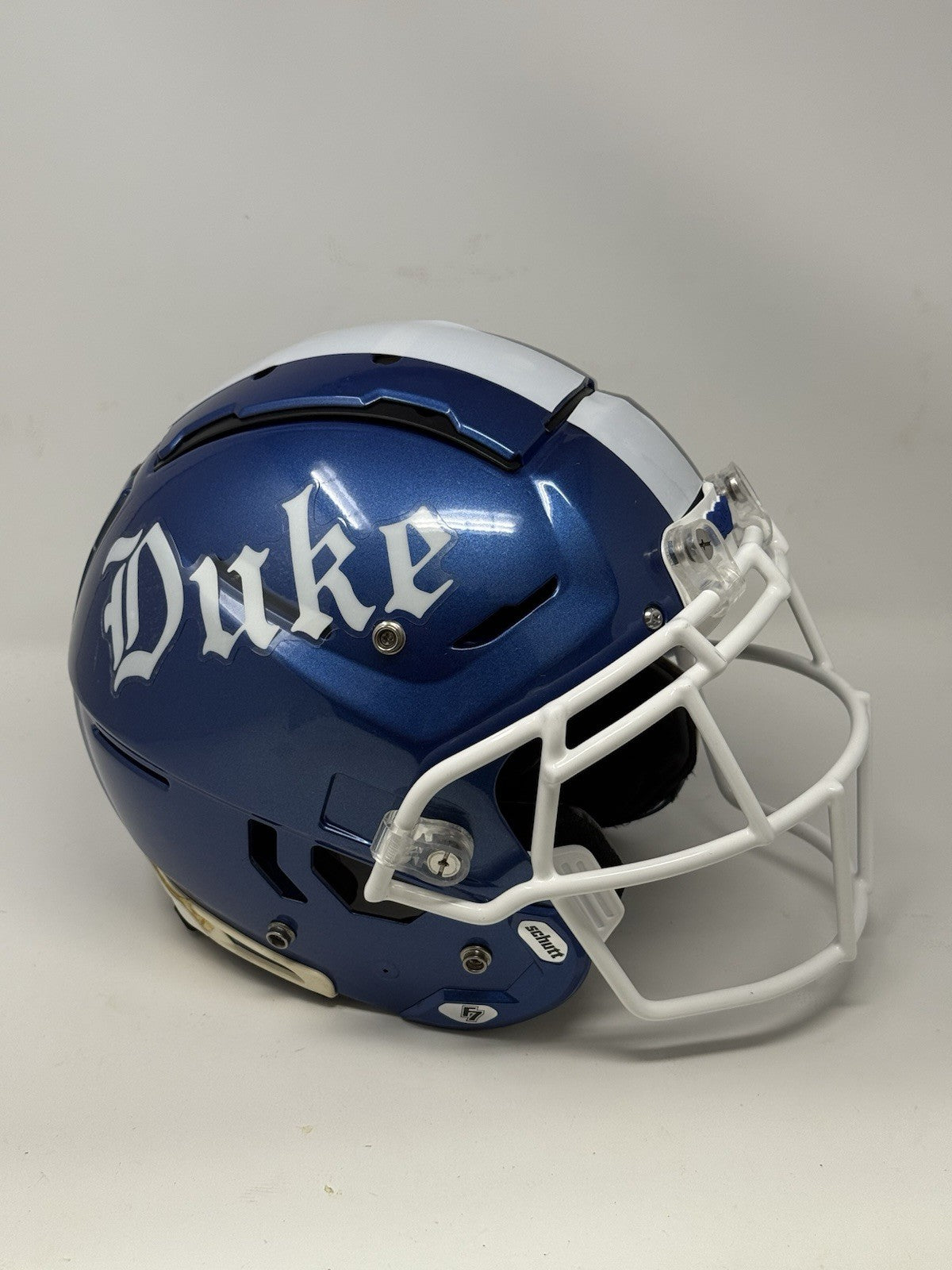 Duke Blue Devils Game Used / Team Issued Schutt F7 Football Helmet Med ...