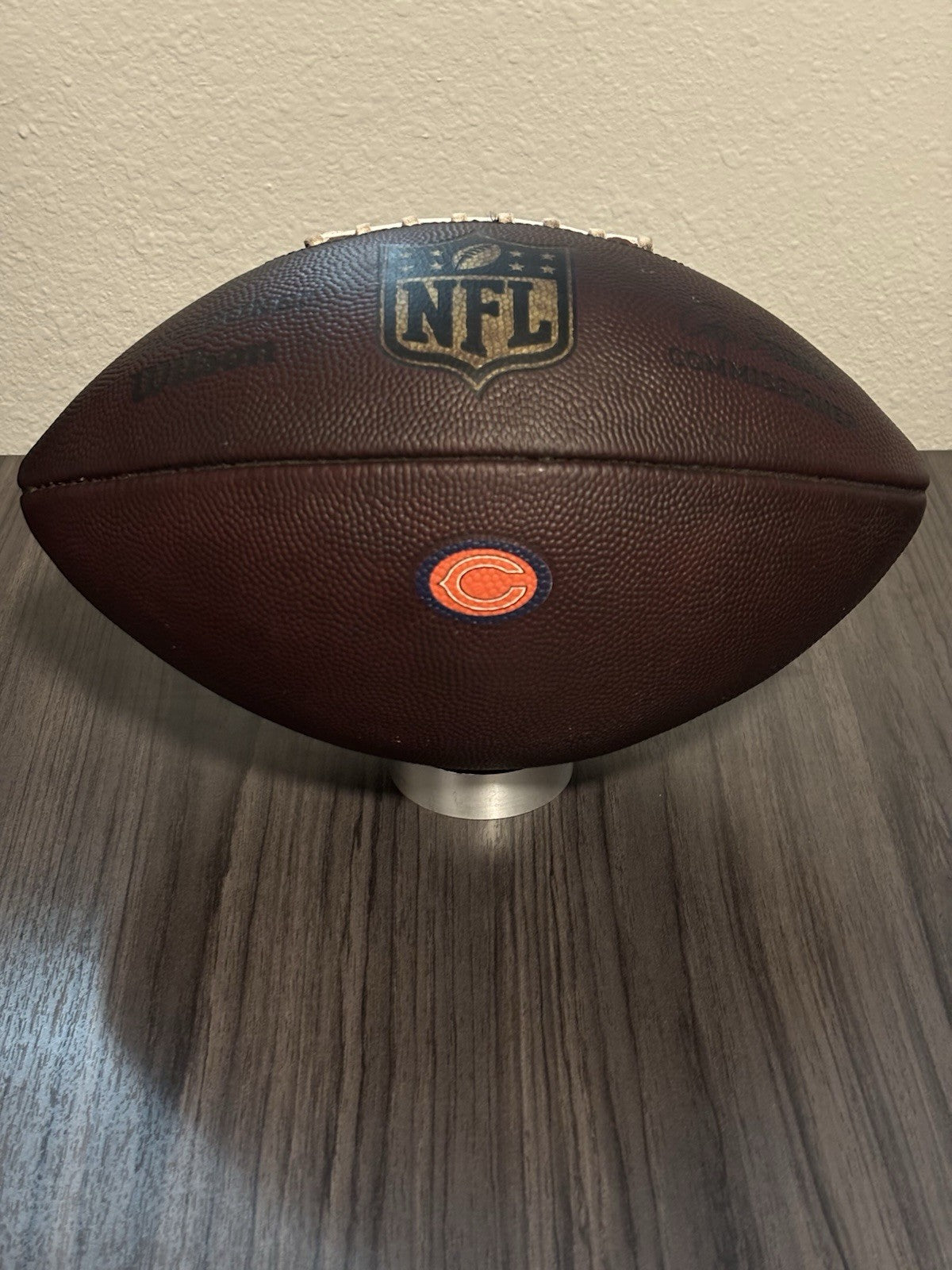 Chicago Bears Team Issued Wilson The Duke NFL Football Fully Game Prep ...
