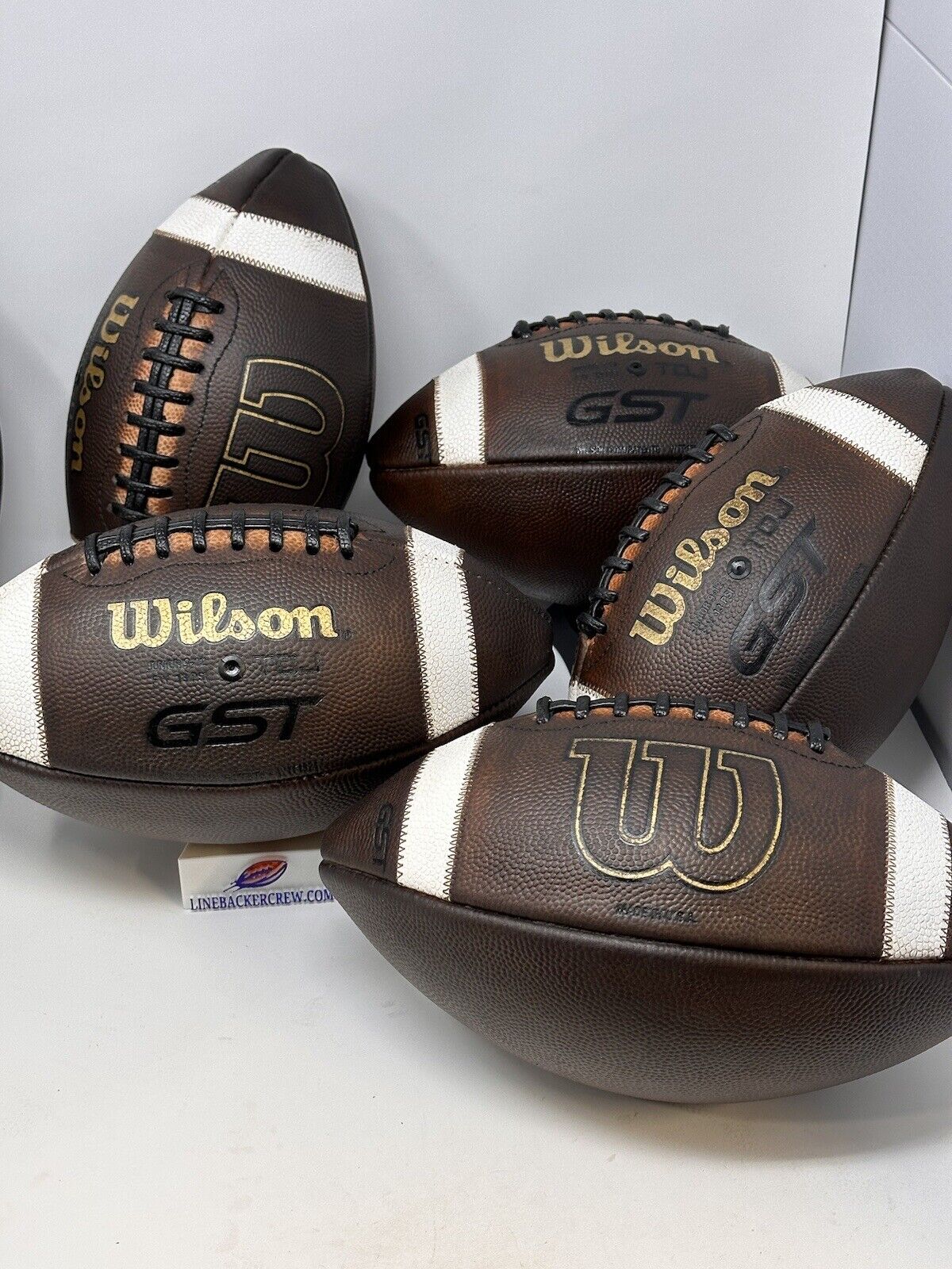 Wilson GST TDJ Junior Size Fully Game Prepped Leather Football New ...